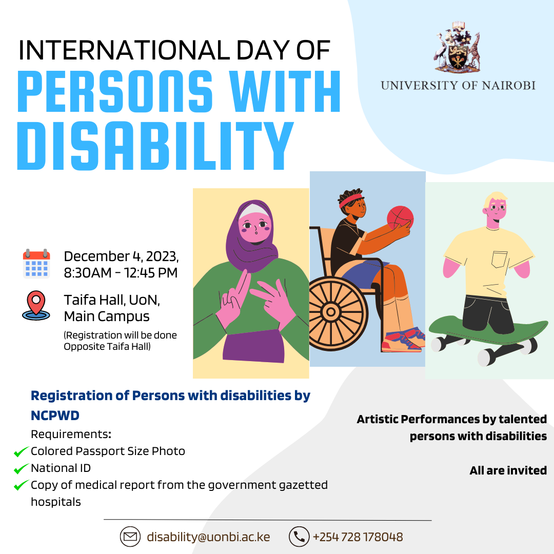 International Day of Persons with Disabilities Celebrations at UoN | Department of Obstetrics ...